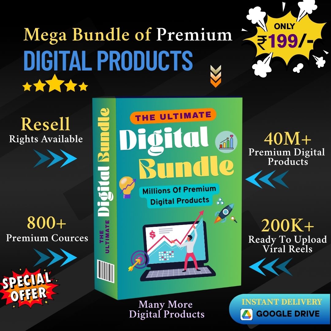 Mega Digital Product Bundle – 40M+ Files, 800+ Courses, 200K Viral ...